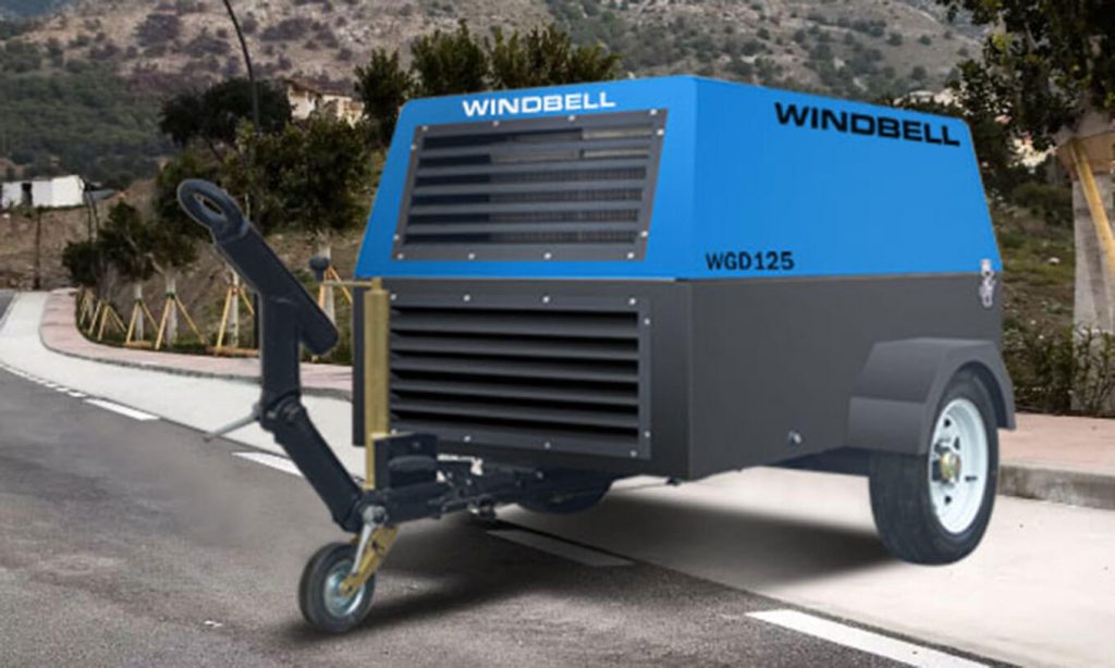 WGD125 desel compressors-Zhengzhou Windbell Machinery Co.,Ltd